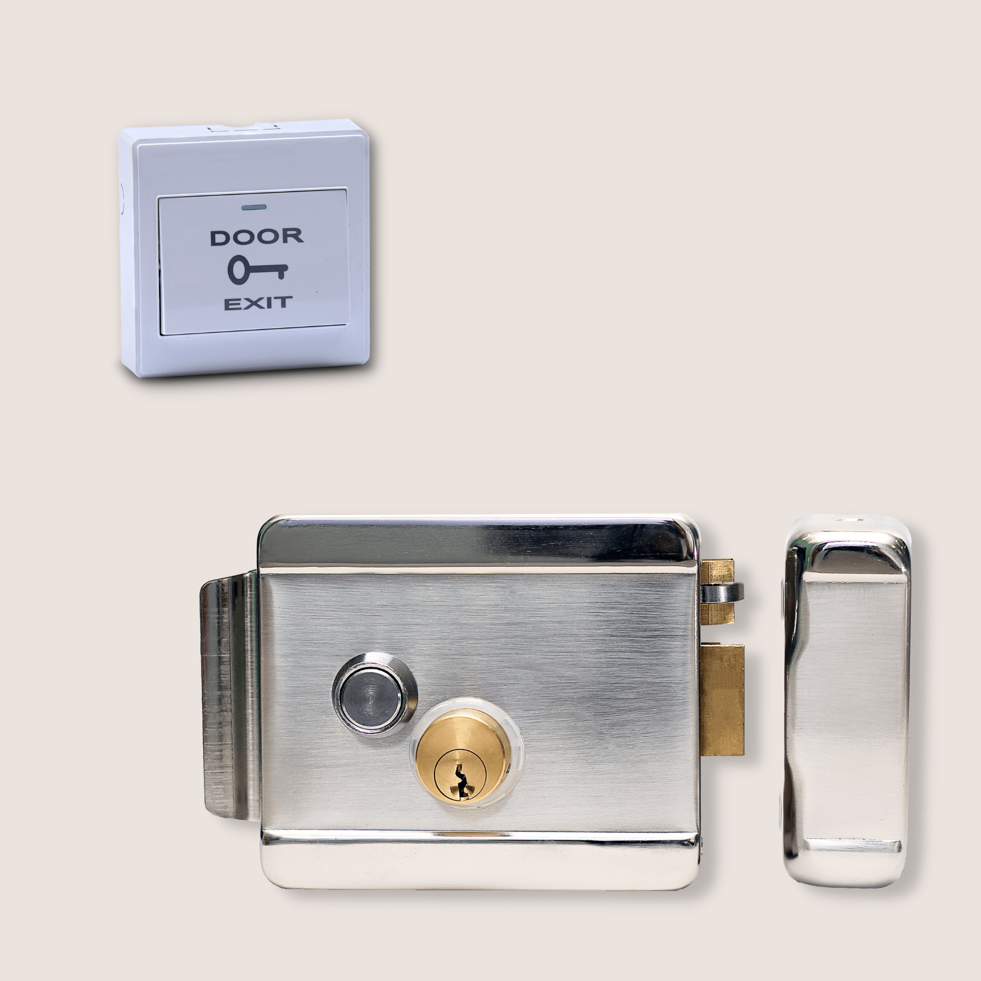 Electric Lock with Exit Button - Phoenix Security & Automation