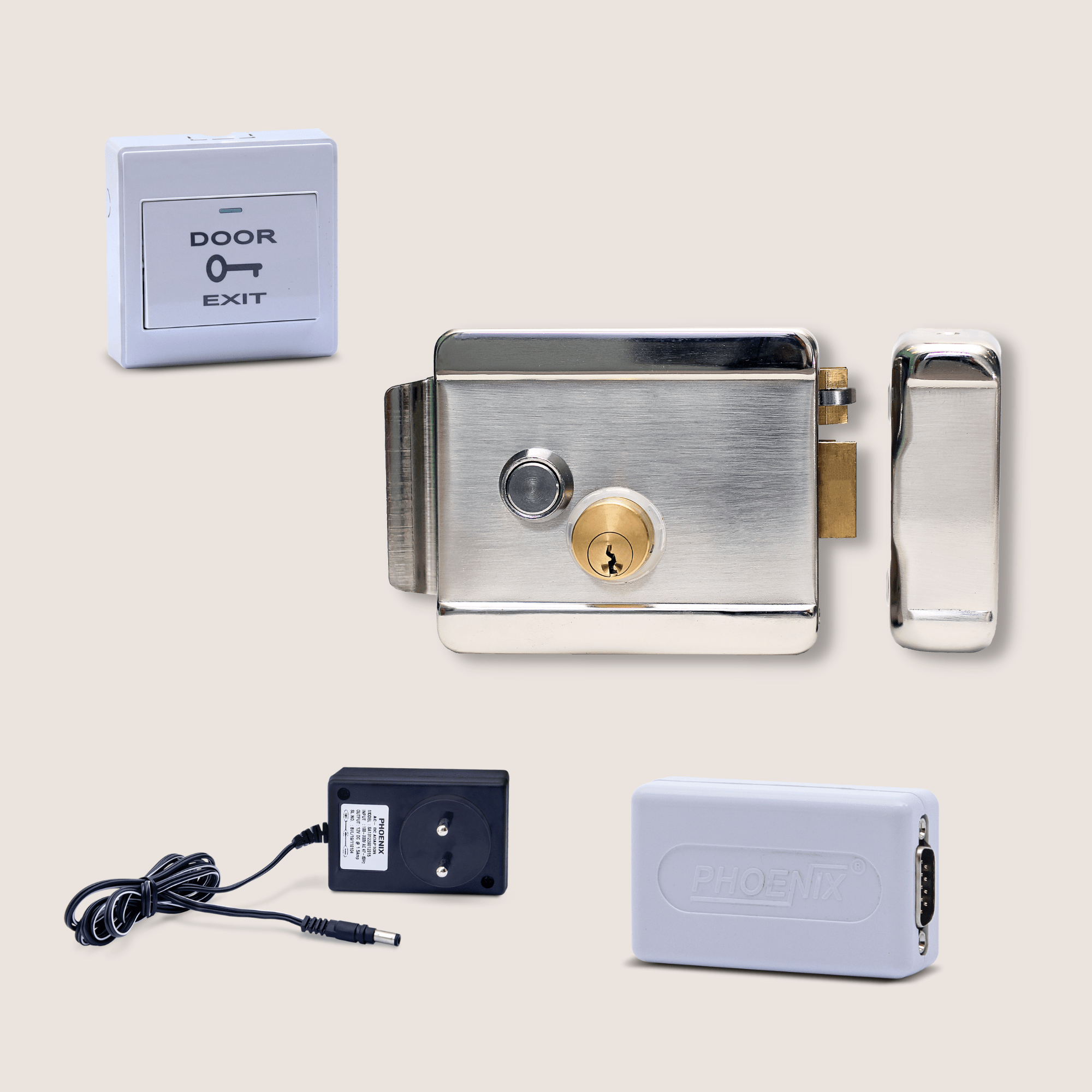 Electric Lock with Exit Button - Phoenix Security & Automation